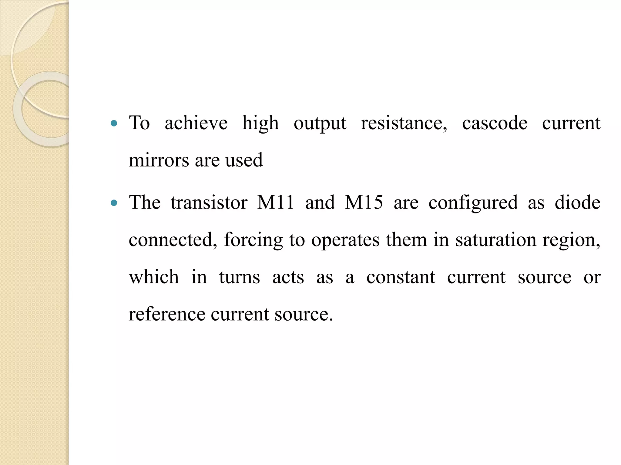A New CMOS Voltage Divider Based Current Mirror, Compared with the ...