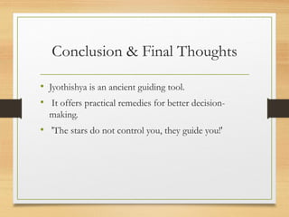 Jyothishya- The Sceince of vedic Astrology .pptx