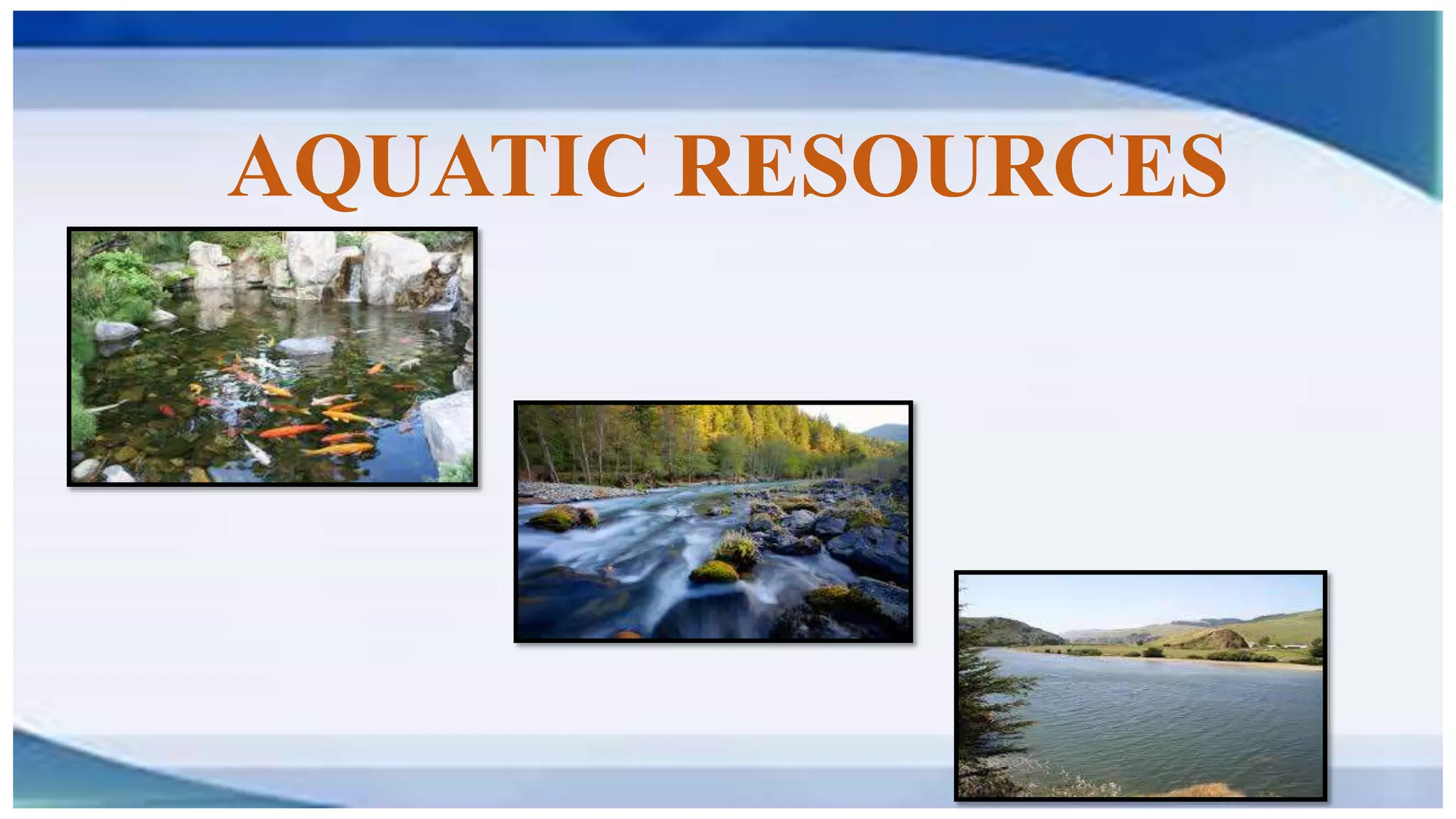 Role of aquatic resources in food and nutrition | PPTX