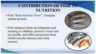 Role of aquatic resources in food and nutrition | PPTX