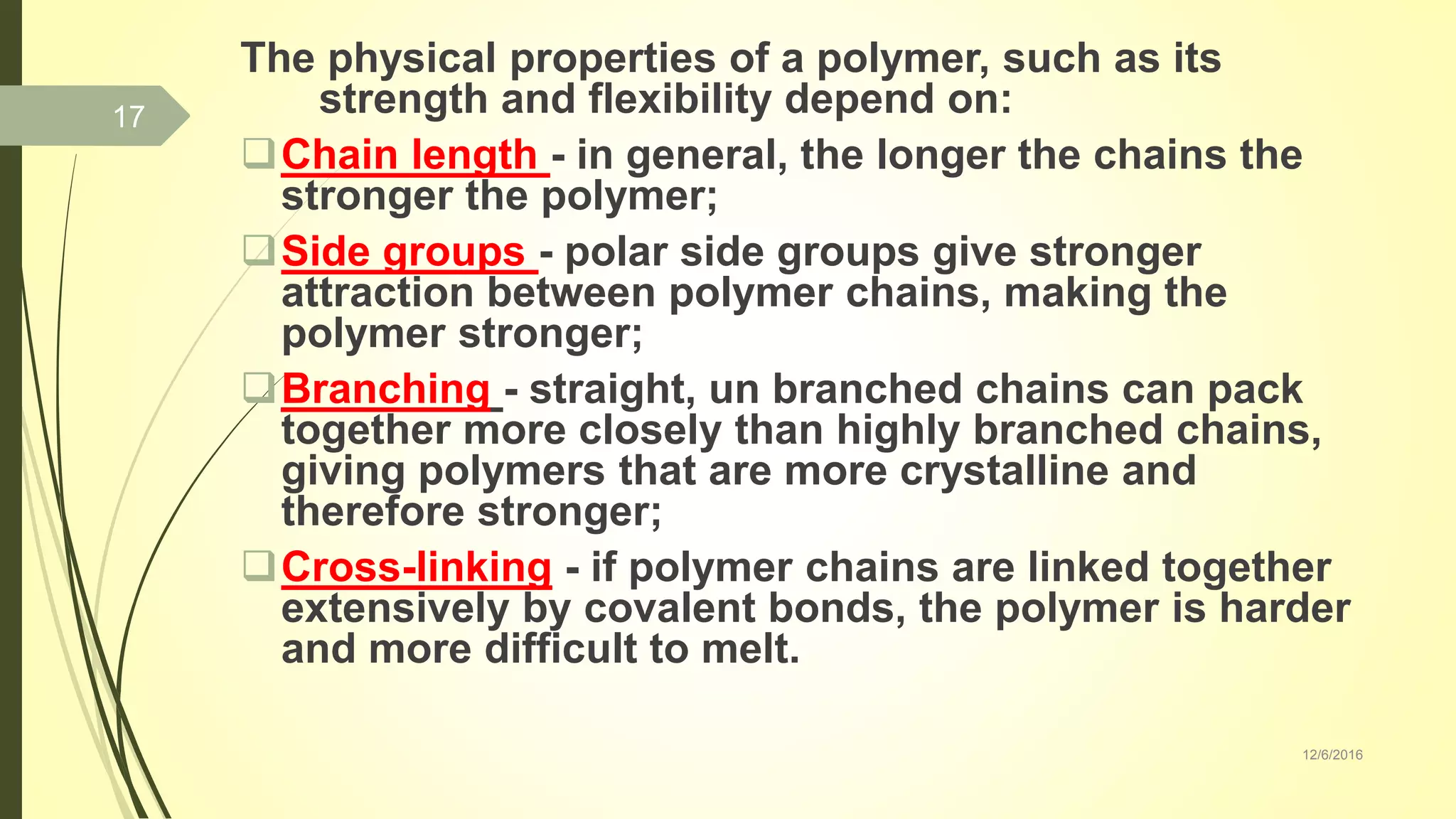 PRESENTATION ON POLYMERS | PPTX