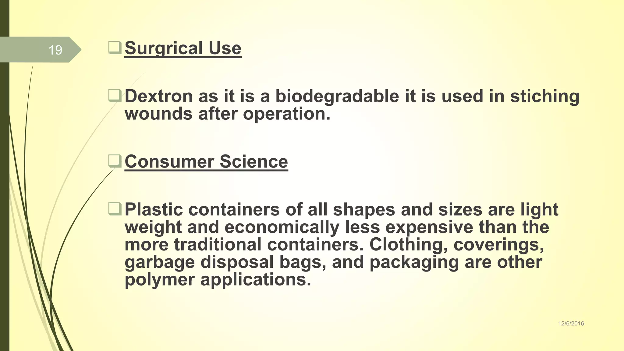 PRESENTATION ON POLYMERS | PPTX