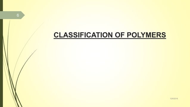 PRESENTATION ON POLYMERS | PPTX | Chemistry | Science