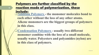 PRESENTATION ON POLYMERS | PPTX