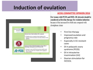 Letrozole in PCOS DR Sharda Jain Dr Jyoti Agarwal | PPTX | Infertility ...