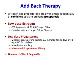 Overview of currently available treatment options for AUB Dr. Jyoti ...