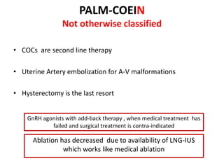 Overview of currently available treatment options for AUB Dr. Jyoti ...