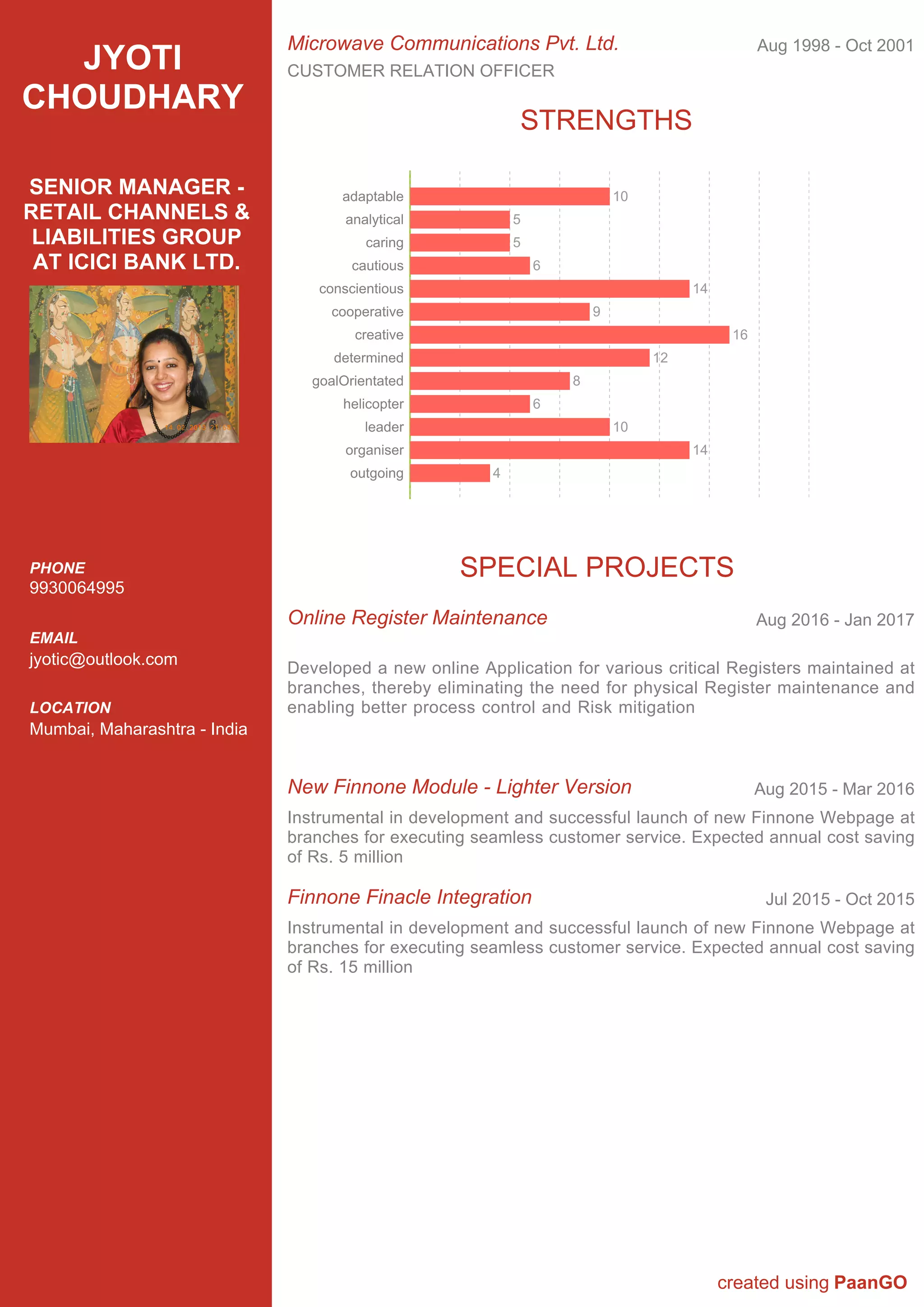 Jyoti choudhary resume1 jan17 | PDF
