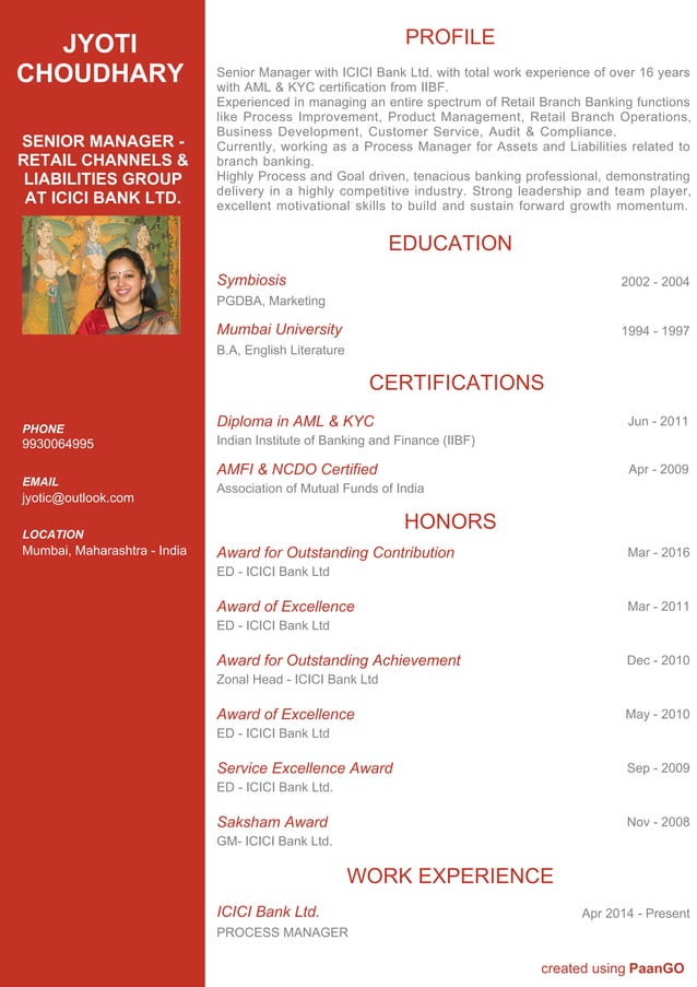 Jyoti choudhary resume1 jan17 | PDF