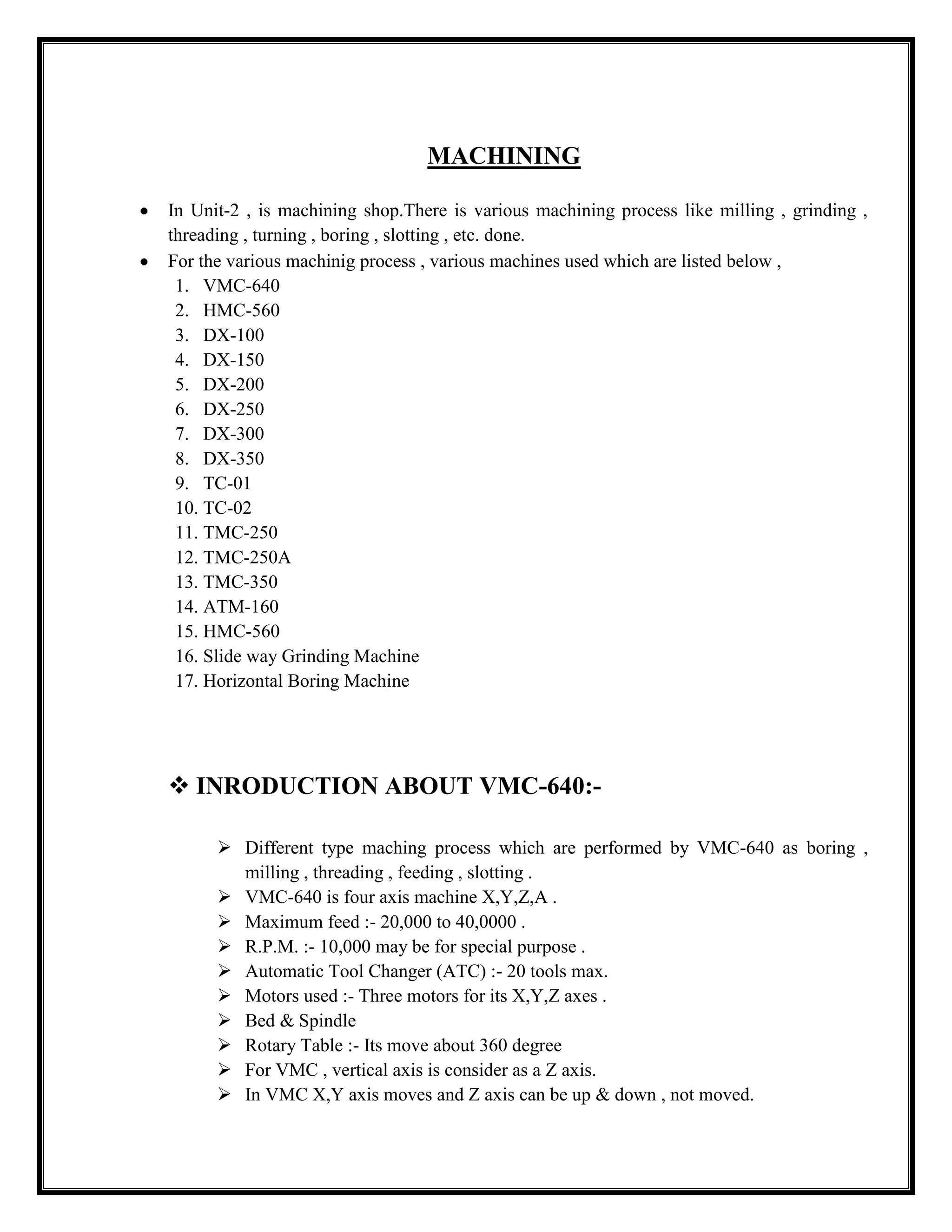 Jyoti cnc project report | DOCX