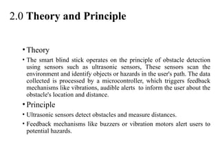 Smart blind stick using Arduino for blind person | PPTX