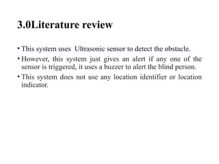 Smart blind stick using Arduino for blind person | PPT