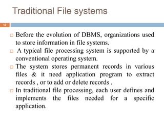 INTRODUCTION TO DATABASE | PPTX