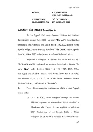 Jyoti Jagtap order bombay-hc-bail-order-439868.pdf | Crime & Harmful ...