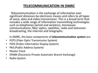 Electrical And Electronic Equipments used in DMRC At Intelligence ...