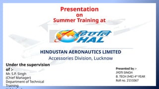 Ppt hindustan aeronautics limited lucknow.pptx