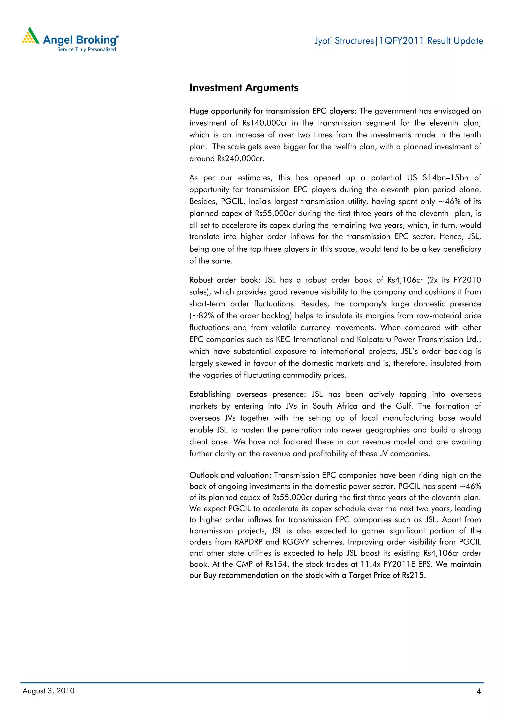 Jyoti Structures | PDF