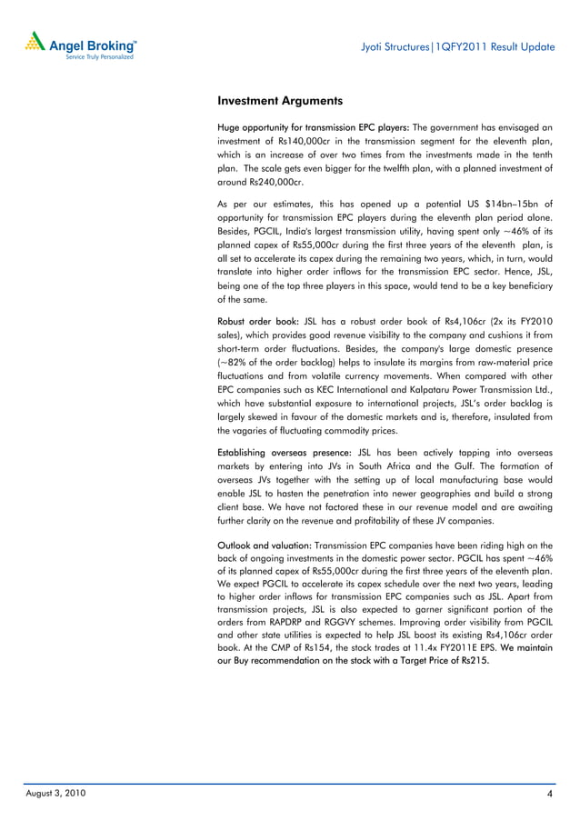 Jyoti Structures | PDF