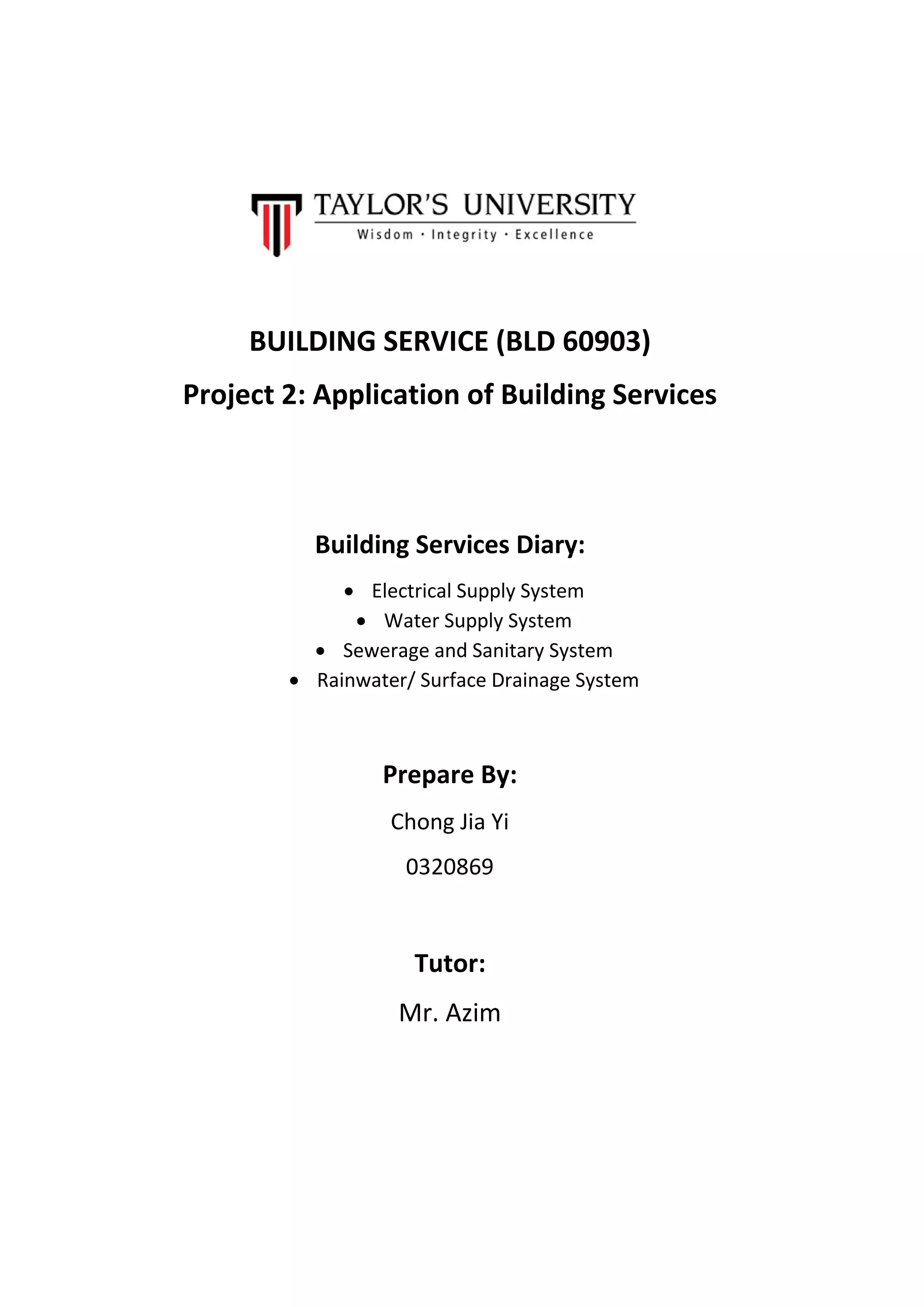 Building services project2 | PDF
