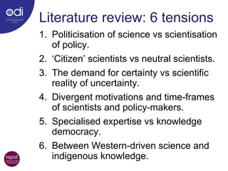 Communicating Science For Policy | PPT