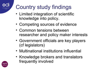 Communicating Science For Policy | PPT