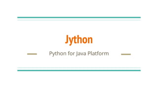 Jython-Introduction | PDF