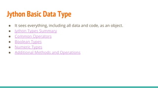 Jython-Introduction | PPT | Free download