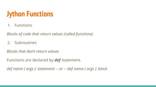 Jython-Introduction | PDF