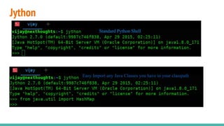 Jython-Introduction | PPT | Free download