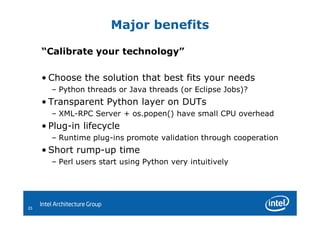 Jython for embedded software validation | PPT