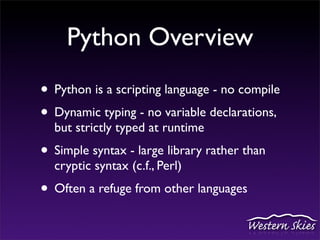 Jython: Integrating Python and Java