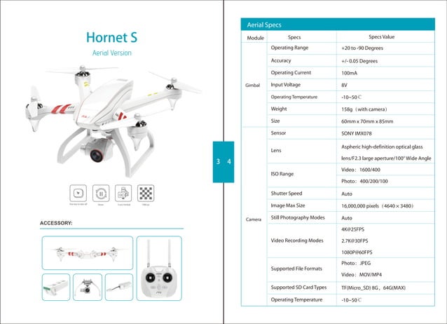 JYU Hornet S Spider x drone catalouge | PDF