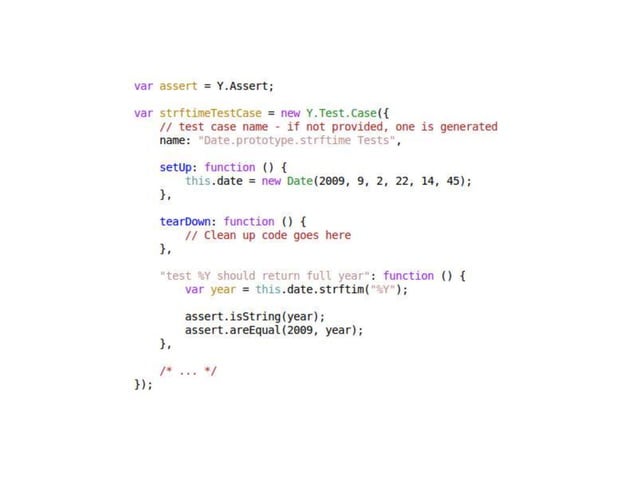 Test-Driven JavaScript Development (JavaZone 2010) | PPT