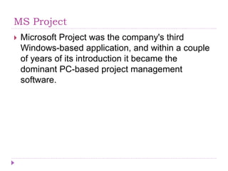 Ms project | PPT