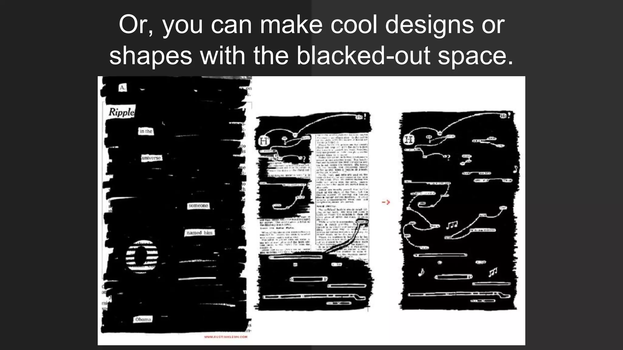 Blackout poetry | PPTX