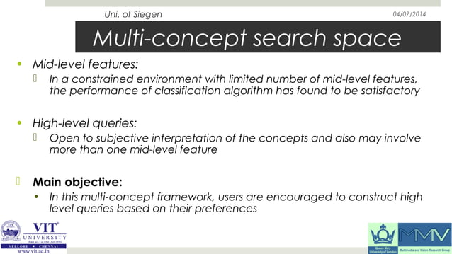 Multimodal Analysis for Bridging Semantic Gap with Biologically Inspired Algorithm | PPT