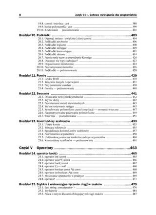Język C++. Gotowe rozwiązania dla programistów | PDF | Programming ...