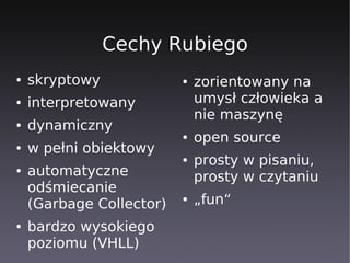 Język Ruby - wprowadzenie | PDF | Programming Languages | Computing
