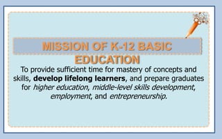 K-12 Basic Education Program (Current Issues and Trends in Education) | PPTX