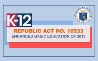 K-12 Basic Education Program (Current Issues and Trends in Education) | PPTX