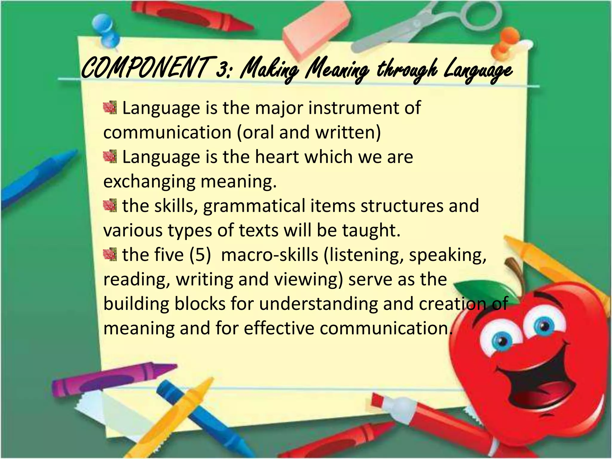 K 12 english language arts curriculum conceptual framework | PPTX