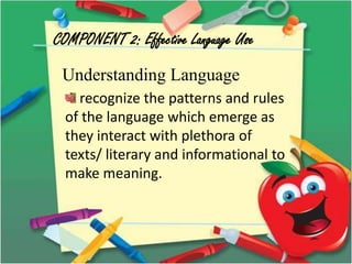 K 12 english language arts curriculum conceptual framework | PPTX
