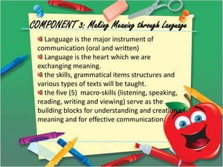 K 12 english language arts curriculum conceptual framework | PPTX