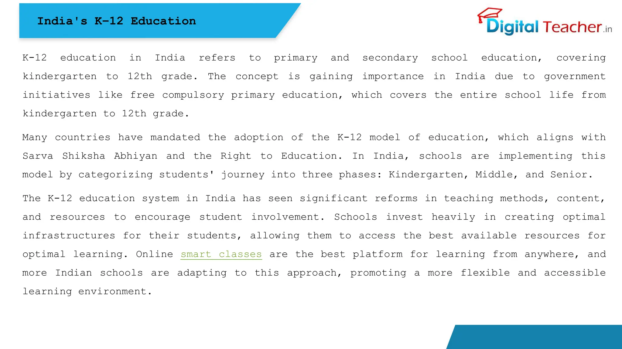 K-12 Educational System in India - Digital Teacher.pptx
