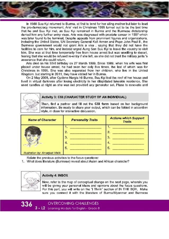 K-12 Grade 8 English Quarter 3 Lesson 2 Module | DOC