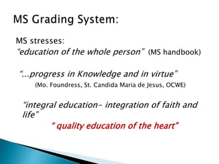 MS K-12 Grading System | PPTX