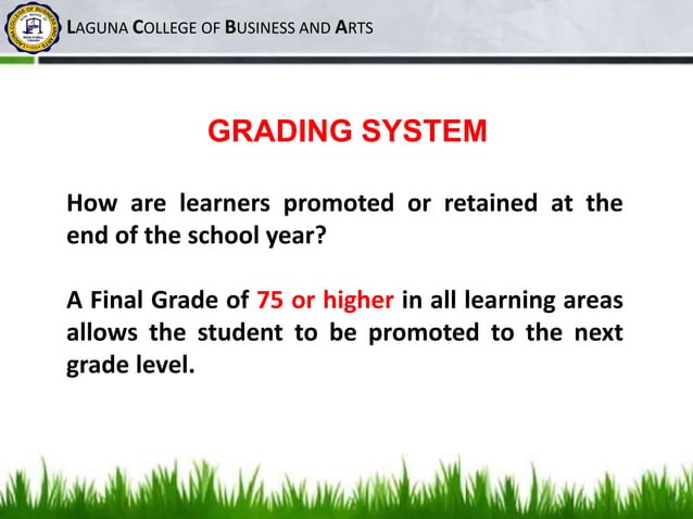 K-12 Grading System | PPTX