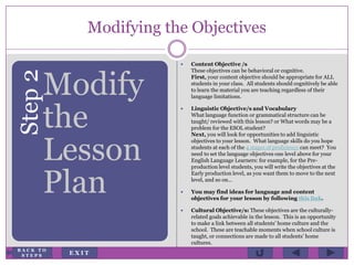 K 12 lesson plan modification tutorial s13 | PPT