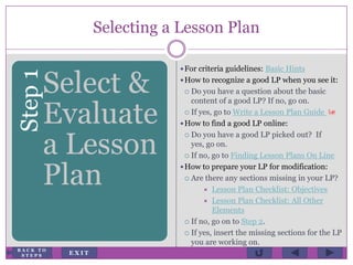 K 12 lesson plan modification tutorial s13 | PPT