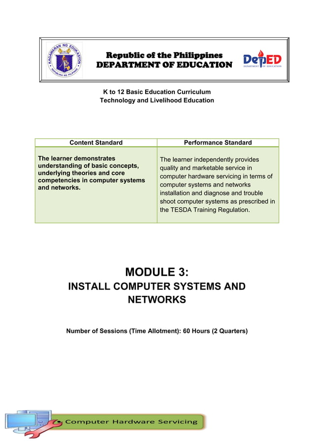 K-12 Module in TLE - ICT Grade 9 [All Gradings] | PDF | Educational ...